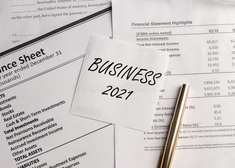 Business 2021 Year Concept for Business in New Normal Reality Stock ...