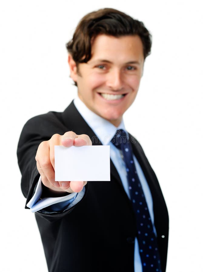 Businesscard showing man stock image. Image of enthusiastic - 22774481