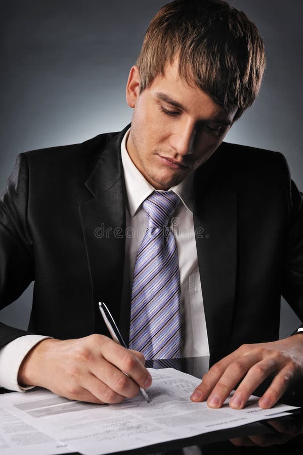 Businessman stock photo. Image of grey, businesspeople - 12970392