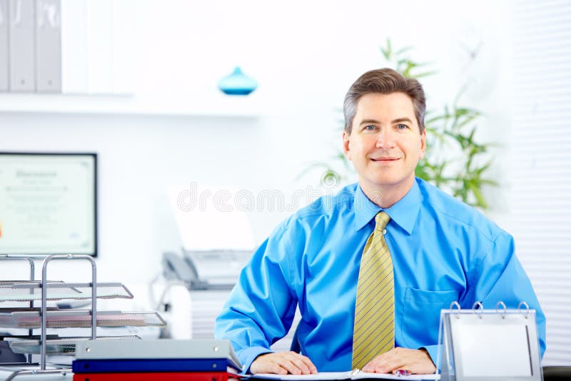 Business man V stock photo. Image of desk, banker, shirt - 966410