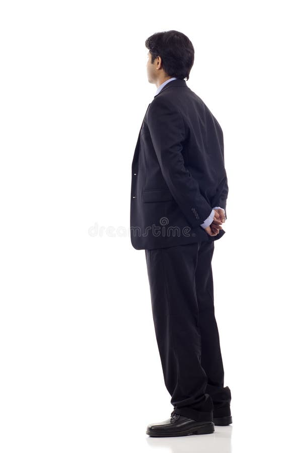 Back View Businessman stock photo. Image of isolated - 19382426