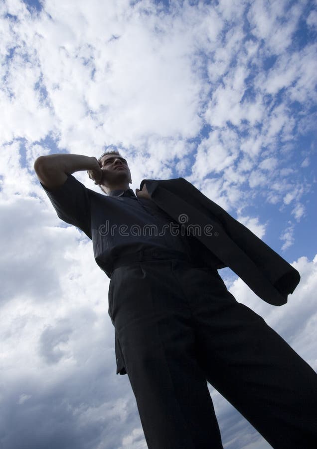 Woman Standing Over a Defeated Man Stock Photo - Image of defeat ...