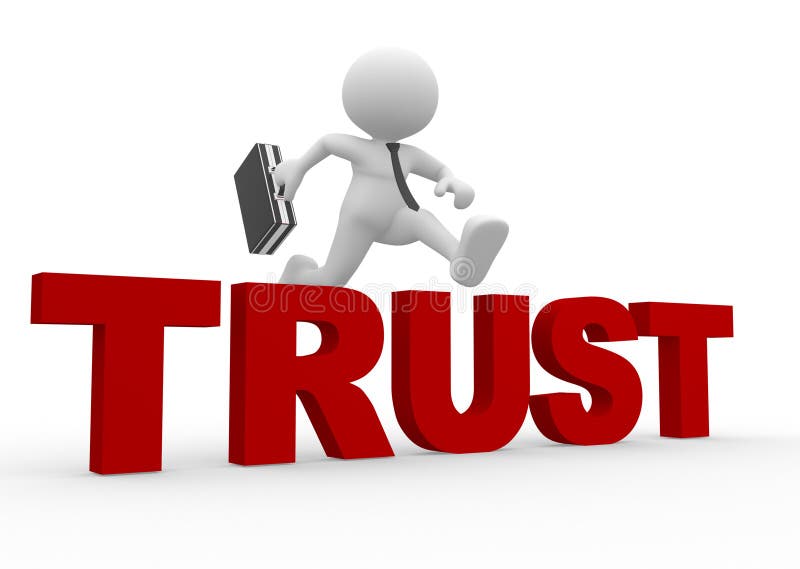 Team work for Trust stock illustration. Illustration of togetherness ...