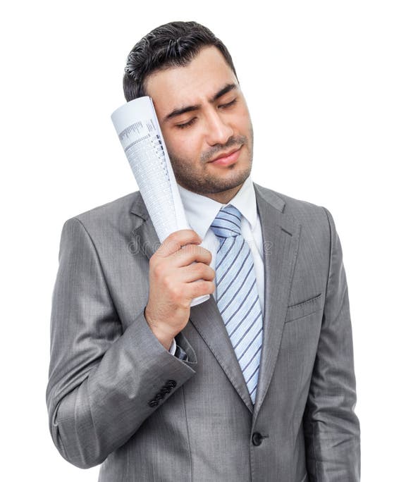 Businessman stock image. Image of calculate, thinking - 28438371