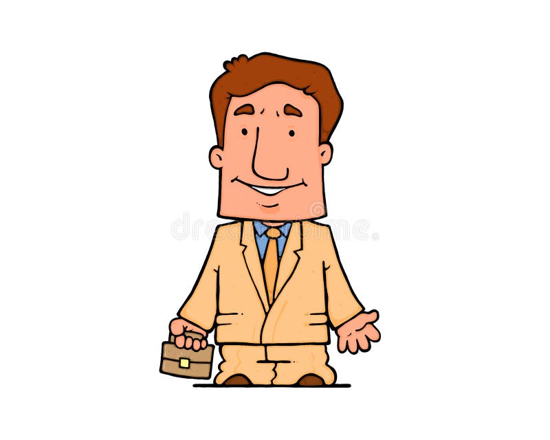 Businessman stock illustration. Illustration of portfolio - 7525334