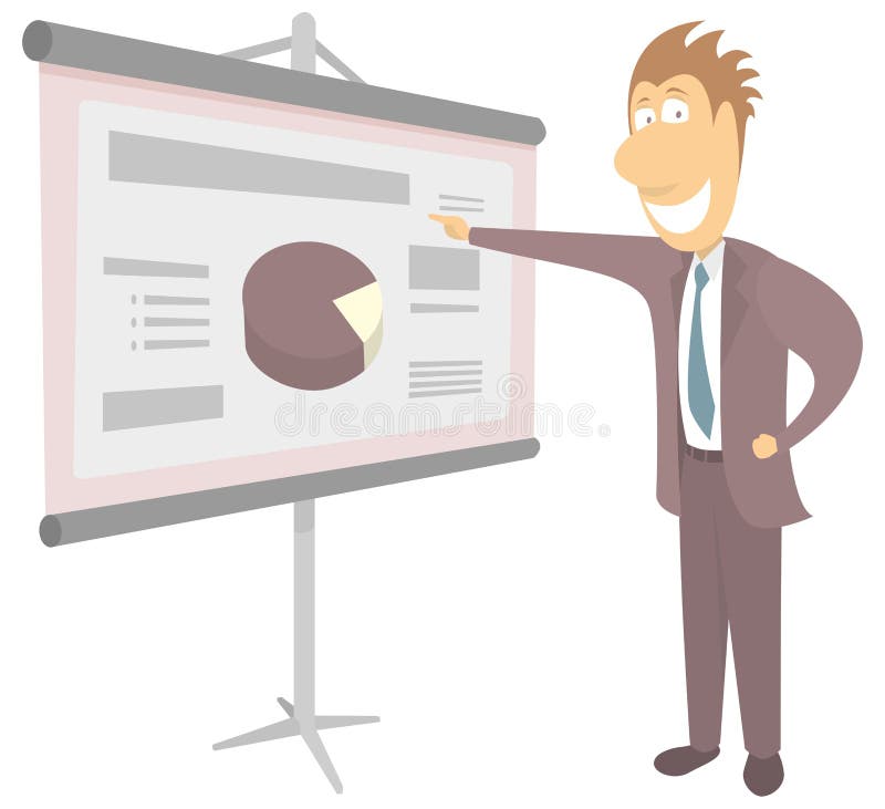 Businessman in action stock illustration. Illustration of icon - 30869468