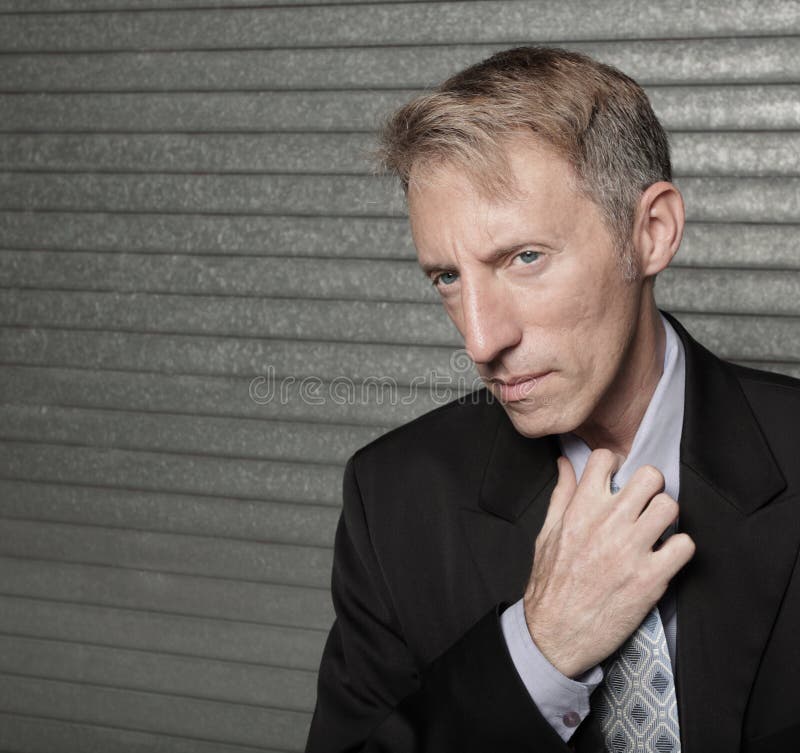 Conniving businessman stock image. Image of fifties, double - 9984305