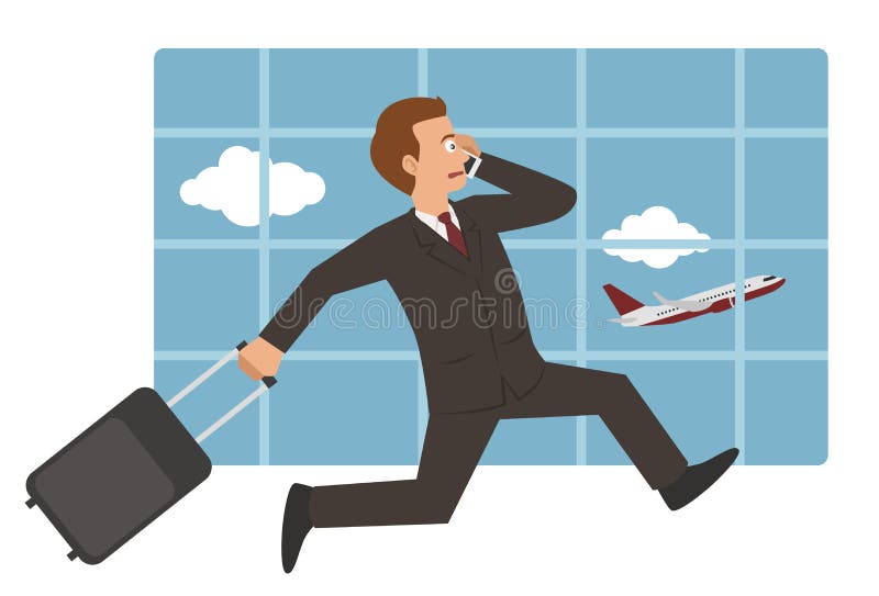 Businessman Running To Catch Plane Stock Illustrations – 2 Businessman ... Businessman Running To Catch Plane Stock Illustrations – 2 Businessman ...