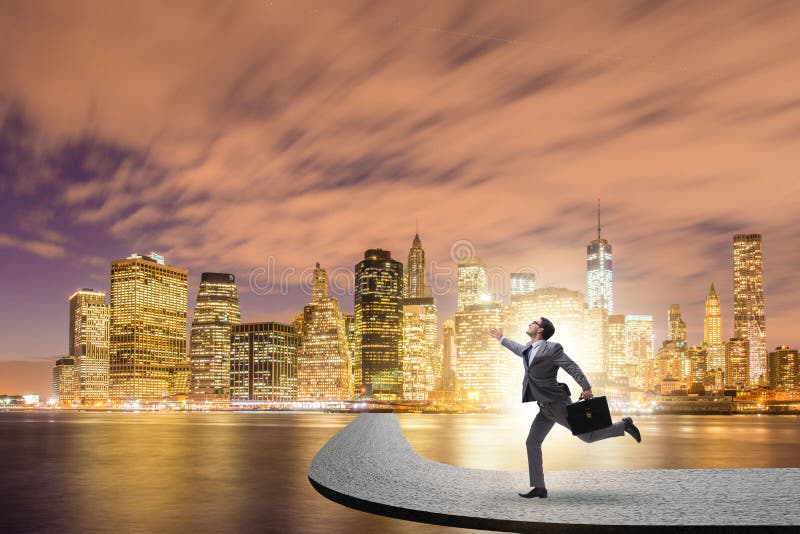 Businessman in the Ambition and Determination Concept Stock Photo ...