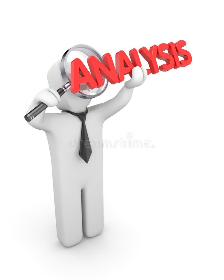 Businessman analyse stock illustration. Illustration of businessman ...