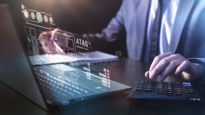 Animated Infographics of the Dollar Exchange Rate on Office Background ...