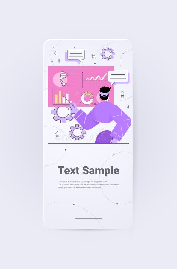 Businessman Analyzing Charts and Graphs Data Analysis Process Digital ...