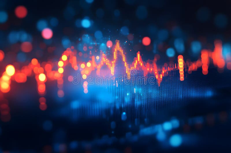 Businessman Analyzing Financial Data with Digital Graph Futuristic ...