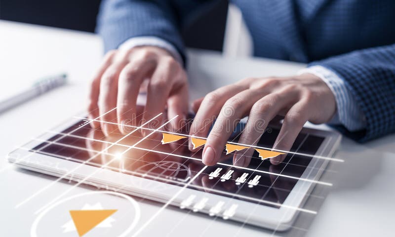 Businessman Analyzing Financial Data Concept Stock Photo - Image of ...