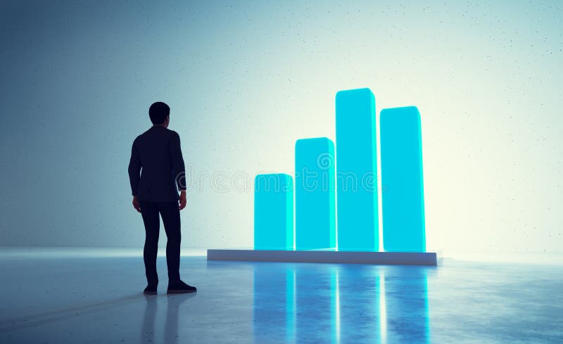 Businessman Analyzing Glowing Data Graph for Growth Stock Image - Image ... Businessman Analyzing Glowing Data Graph for Growth Stock Image - Image ...