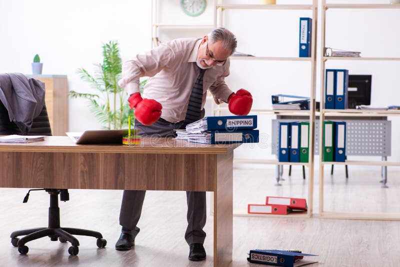 Businessman Angry and Furious at the Workplace Stock Photo - Image of ...