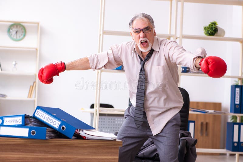 Businessman Angry and Furious at the Workplace Stock Image - Image of ...