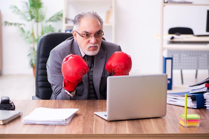 Businessman Angry and Furious at the Workplace Stock Photo - Image of ...