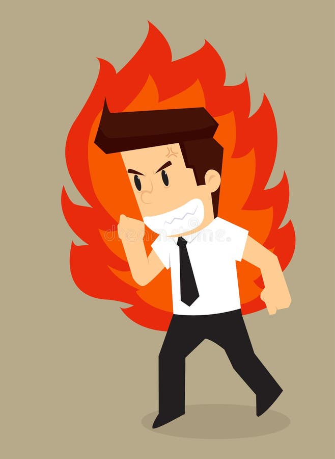 Businessman Angry Throwing, Computer Error Stock Vector - Illustration ...