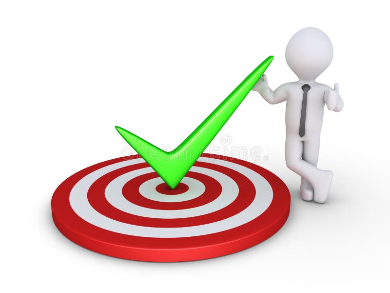 Businessman approves skill stock illustration. Illustration of right ...