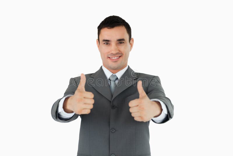 Businessman approving stock image. Image of isolated - 21887105