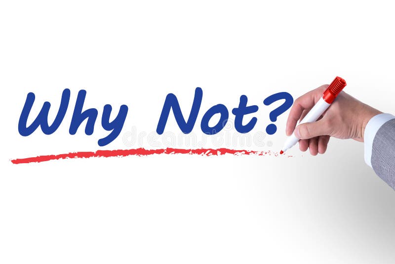 Businessman Asking the Question Why Not Stock Illustration ...