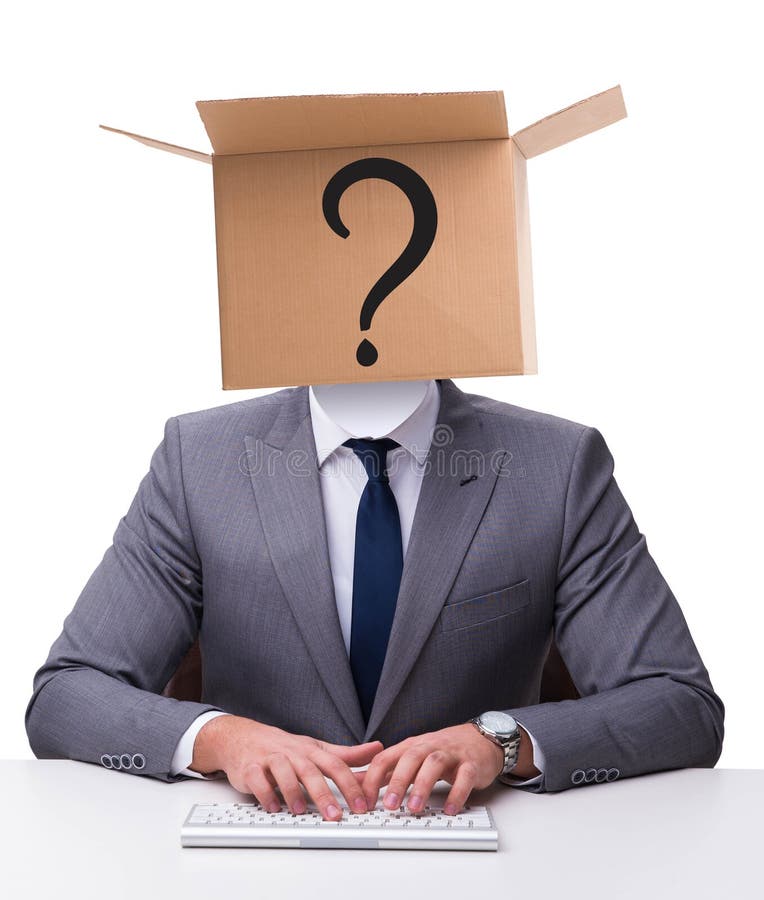 Businessman Asking Questions in Business Concept Stock Image - Image of ...