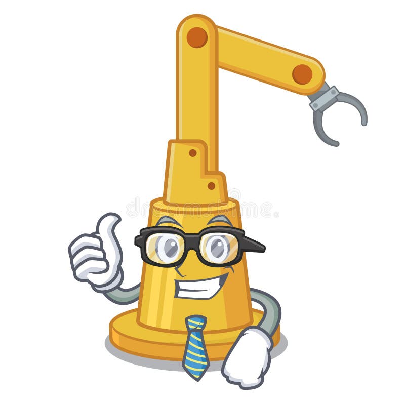 Businessman Assembly Automation Machine the Cartoon Shape Stock Vector ...