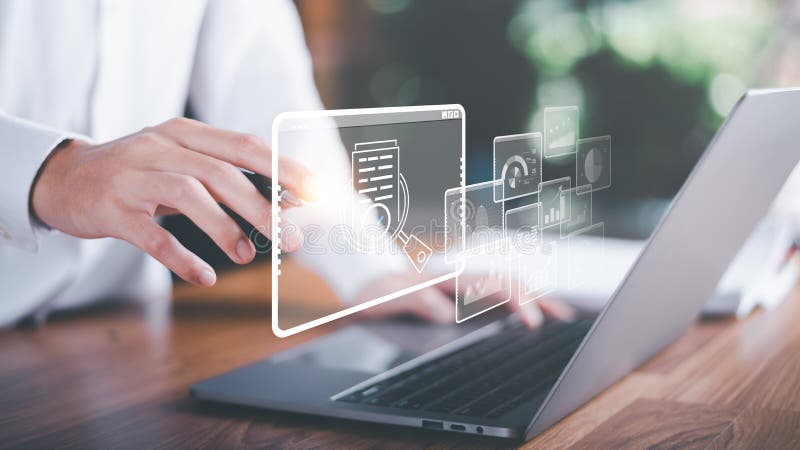 Businessman Audit Documents, Quality Assessment Management with a Checklist, Business Document ...