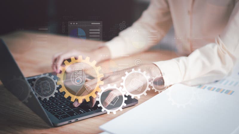 Businessman Audit Documents, Quality Assessment Management with a ...