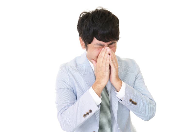 Businessman with a Bad Cold Stock Photo - Image of failure, businessman ...