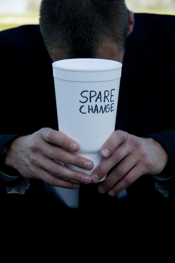 Begging for change stock photo. Image of handout, financial - 8117874