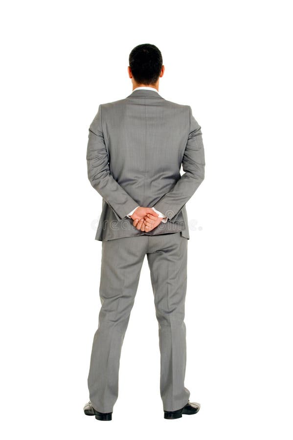 Businessman from the back stock photo. Image of rear - 23732522