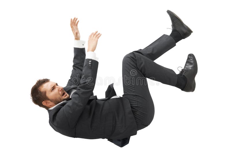 Man falling stock image. Image of outstretched, pointed - 2456673
