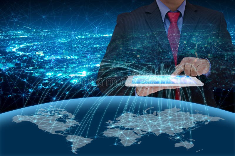 Control the world stock illustration. Illustration of belief - 666462