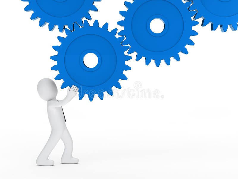 Mechanic gear wheels stock vector. Illustration of cogwheel - 41012243