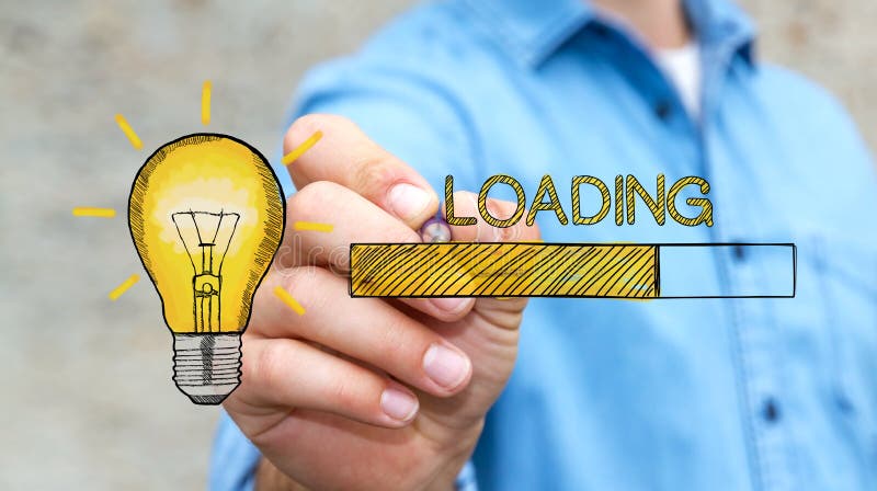 Loading Bar Sketch. Speed Line Icon in Doodle Style, Hand Drawn ...