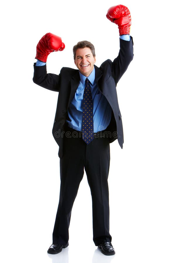 Businessman boxer stock photo. Image of portrait, adult - 4412898