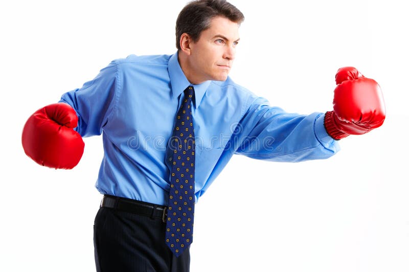 Businessman boxer stock photo. Image of manager, male - 4412946
