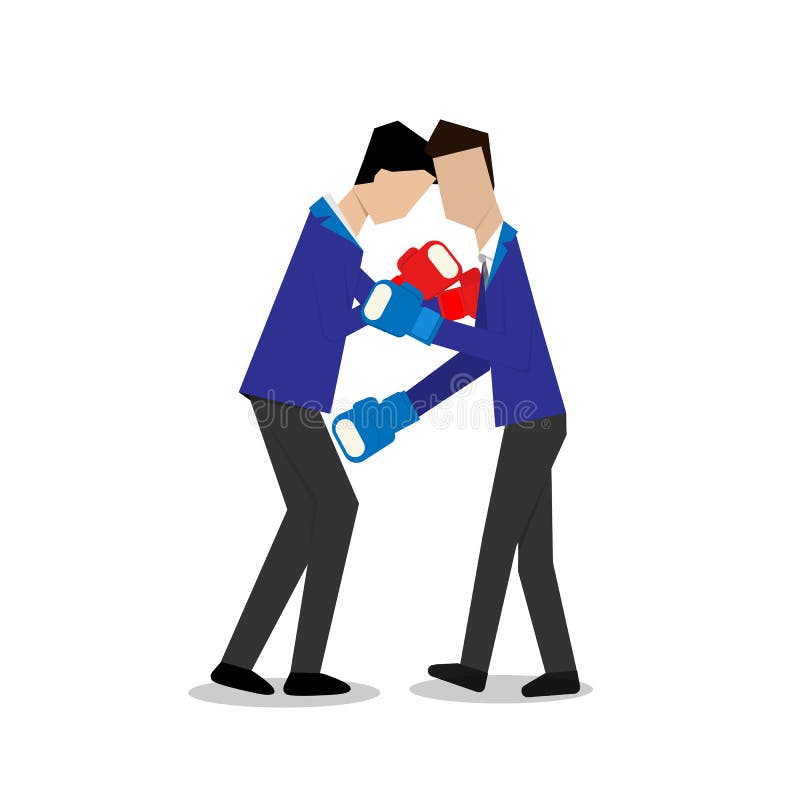Businessman Break the Rule of Boxing Fighting Stock Vector ...