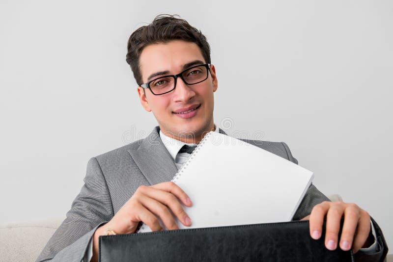 Business Spy with Briefcase Stock Image - Image of career, success ...