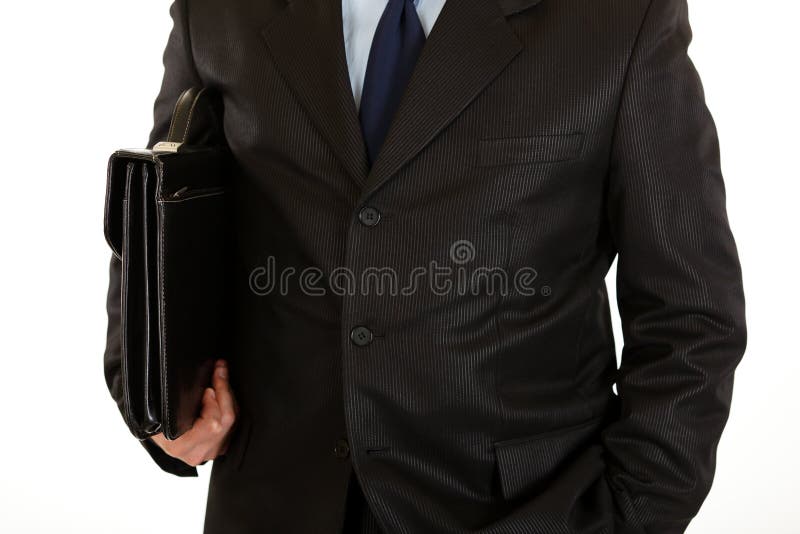 Businessman with Briefcase in Hand. Close-up. Stock Photo - Image of ...