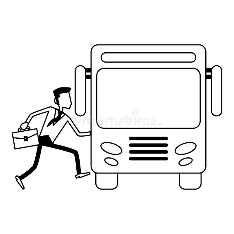 Catch The Bus Clipart