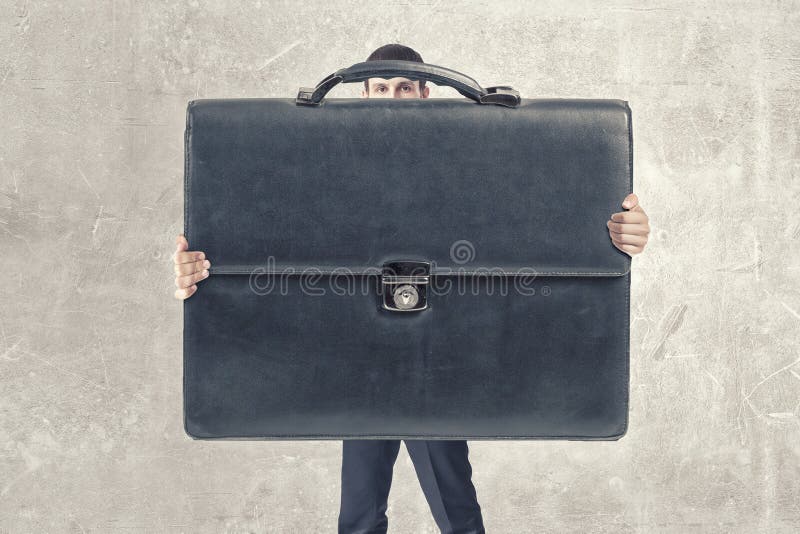 Businessman with briefcase stock image. Image of handle - 63785347