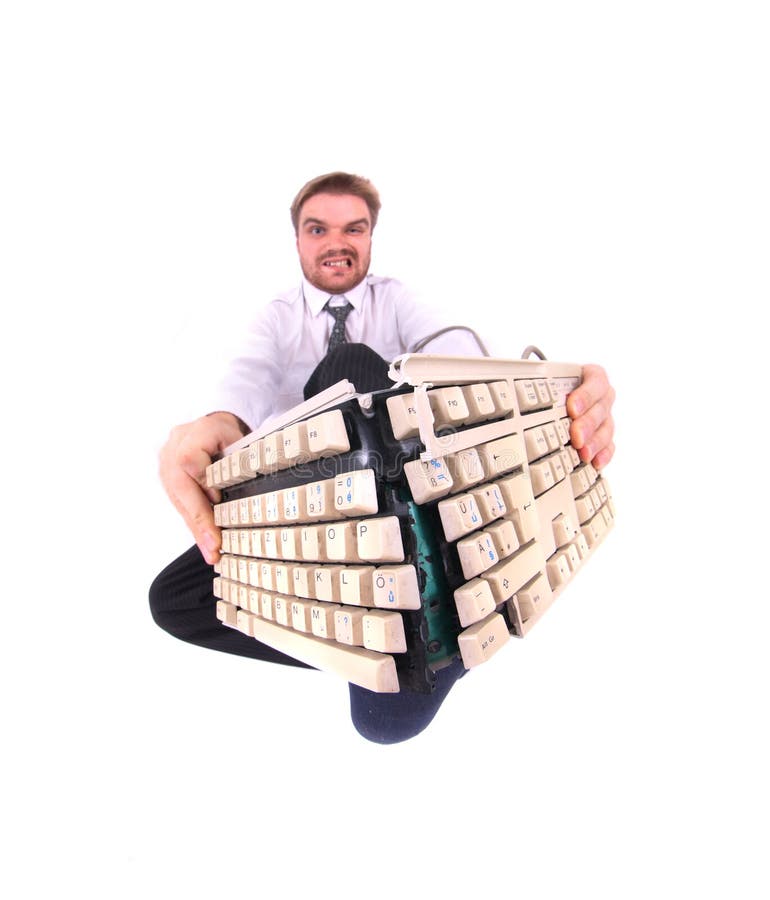 Broken keyboard #1 stock image. Image of equipment, hardware - 6575167