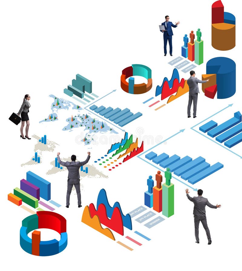 Businessman in Business Analytics Infographics Concept Stock Image ...