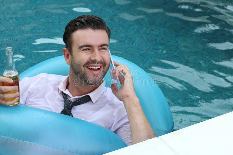 Employee of Swimming Pool Cleaning Service Stock Image - Image of dirt ...