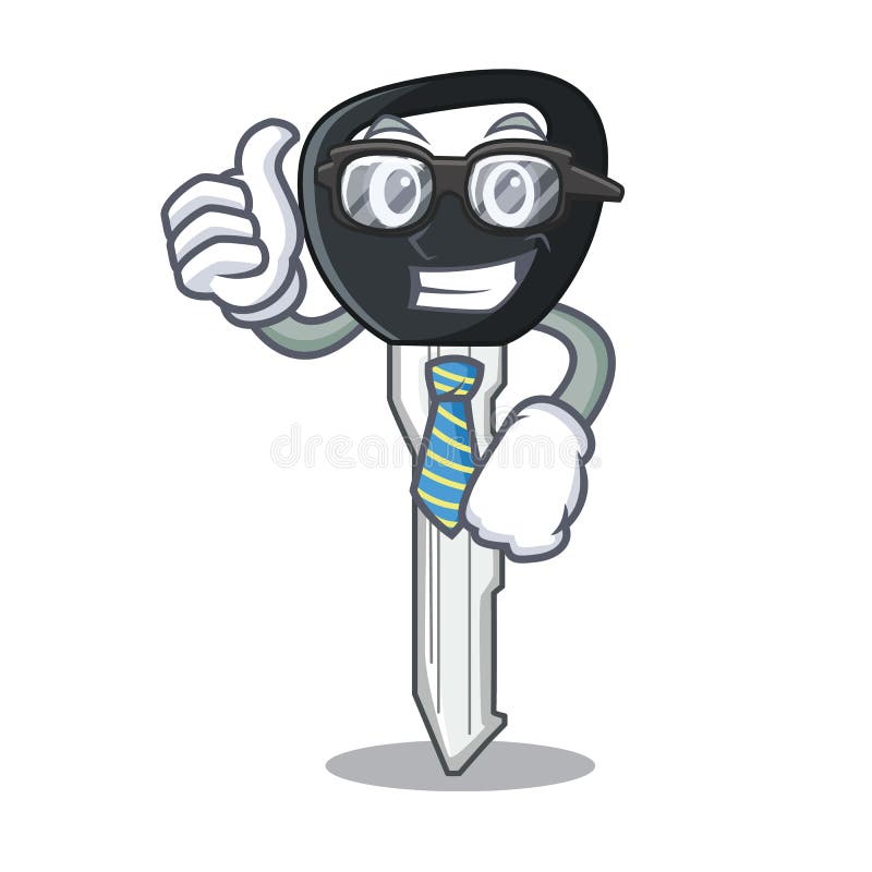 Successful Car Key with Remote Cartoon Control Stock Vector ...