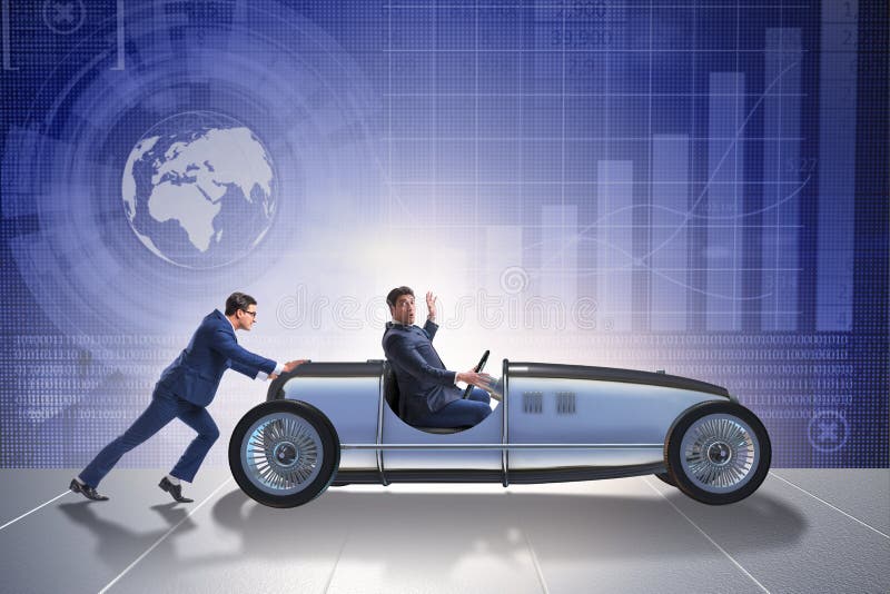 Teamwork Push Car Stock Photos - Free & Royalty-Free Stock Photos from ...