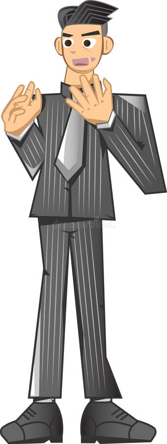 Businessman cartoon vector stock vector. Illustration of male - 55111515